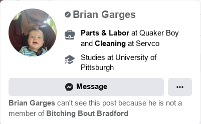 Brian A. Garges of Keystone WISP and Bradford PC Repair